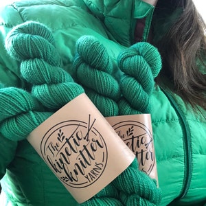 Mighty Pine Hand Dyed Yarn Tonal Green Pine Green - Etsy