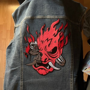 Spine Back Patch Goth Patch Patch Bone Large Patch Embroidered Patch ...