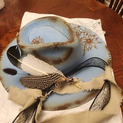 Custom Wool / Felt Fedora Hats With Wide Brim - Etsy