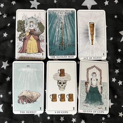Tempest Tarot Deck // 78 Cards, Blue Tarot, Sea Tarot, Nautical Tarot ...