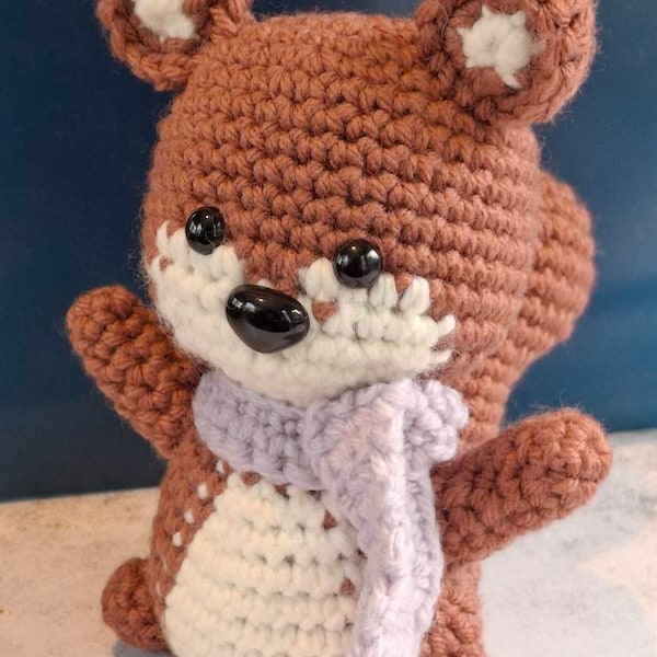 Tiny Squirrel Crochet Pattern , Amigurumi Mini Forest Animal Crochet ...