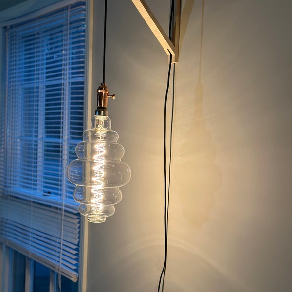 8 Feet of 2-wire Cloth Covered Cord & Plug, Vintage Style Cloth Lamp ...