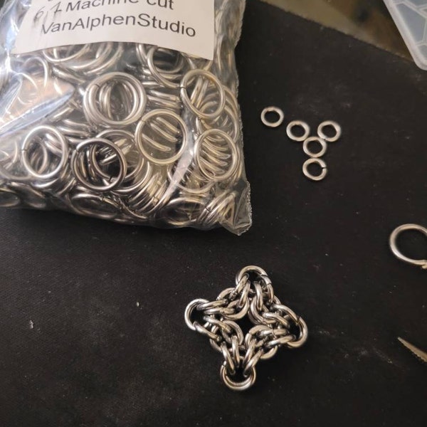 6.3x1.2mm, Stainless Steel Jump Rings, Machine Cut, Chainmaille Rings ...
