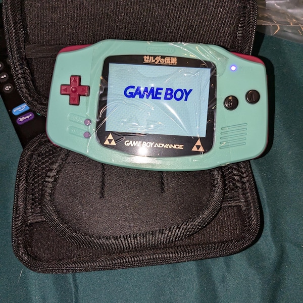 N64 FUNTASTIC THEMED Smoke Black Custom Gameboy Advance Mod W/ Backlit ...