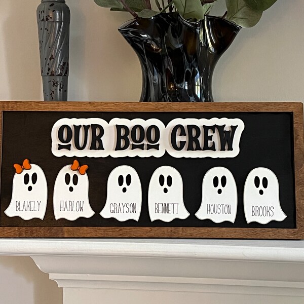 Personalized Ghost Family Sign, Halloween Decor - Etsy