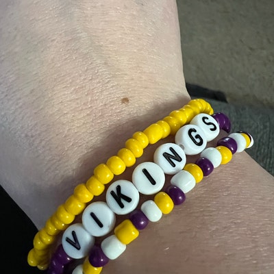 Sports Team Bracelet / Team Colors / Beaded Bracelet / School Team ...