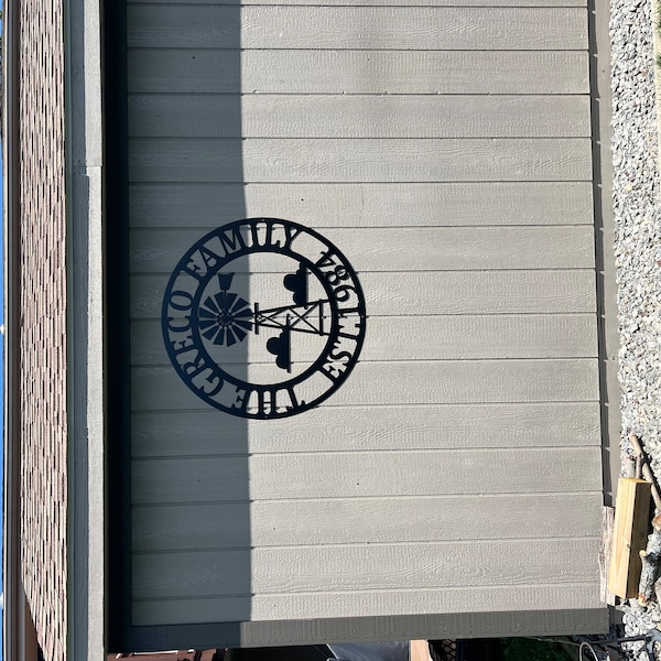 Personalized Windmill Wall Decor Personalized Windmill Sign Custom ...