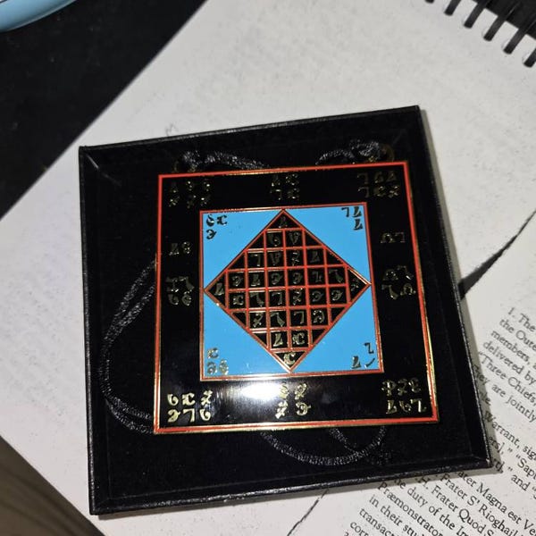 Bathin Sigil Necklace // Ars Goetia Demon Seal// Lesser Key of Solomon ...