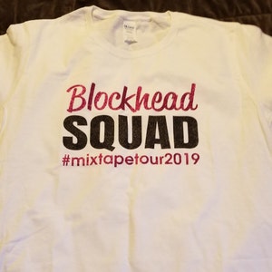 Blockhead Squad Custom Hashtag Shirt Personalize the Colors Joey ...