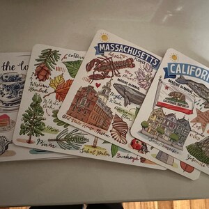 Florida Print, State Symbols, Illustration, State Art, Key West,miami ...