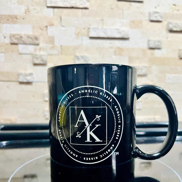 Custom Black Mug, Your Text Here Black Mug, Custom Design Black Mug ...