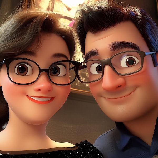 Personalized Family Portrait, Cartoon Portrait From Photo, 3D Animation ...