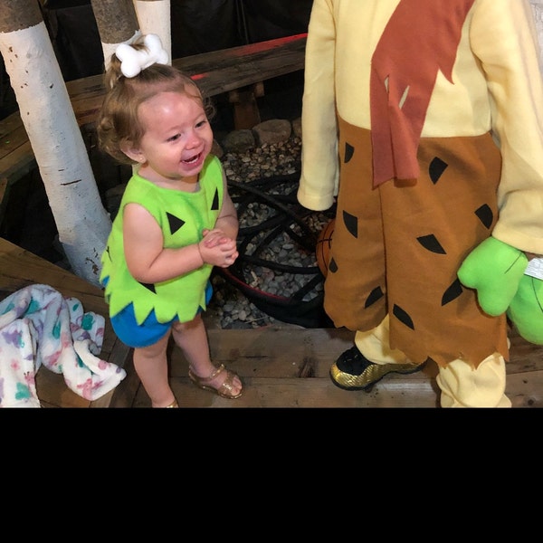 READY TO SHIP Size 12/18M Pebbles Flintstones Halloween Costume Lime ...