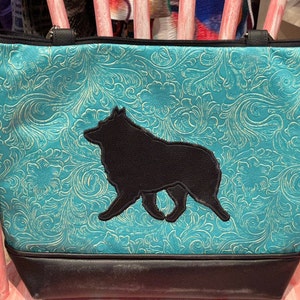 Italian Greyhound Purse Whippet Purse Appliqued | Etsy