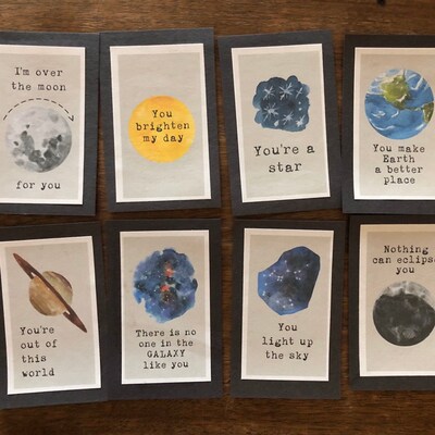 Space Valentine Card for Kids Space Valentine Printables Printable ...