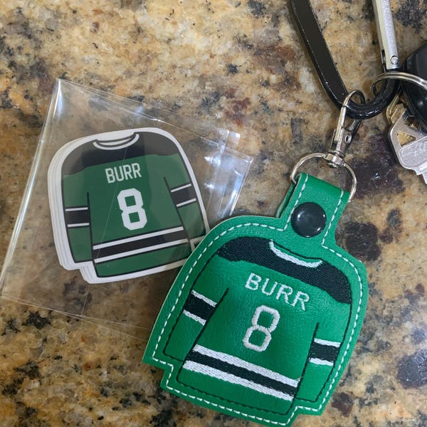 Hockey Keychain / Goalie Keychain / Bag Tags / Hockey Mom / Hockey Dad ...