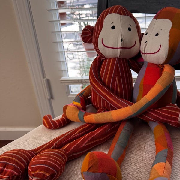 Hugging Monkey - PDF Sewing Patterns & Tutorials | Stuffed Animals | DIY Projects | Gift Ideas ...