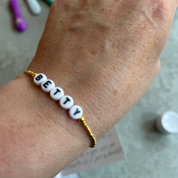 Custom/personalised Subversive/rude/funny Beaded Bracelets - Etsy