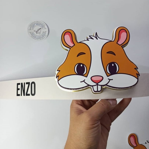 Hamster Paper Crown Headband Pet Animal Printable Kids Craft Rodent ...