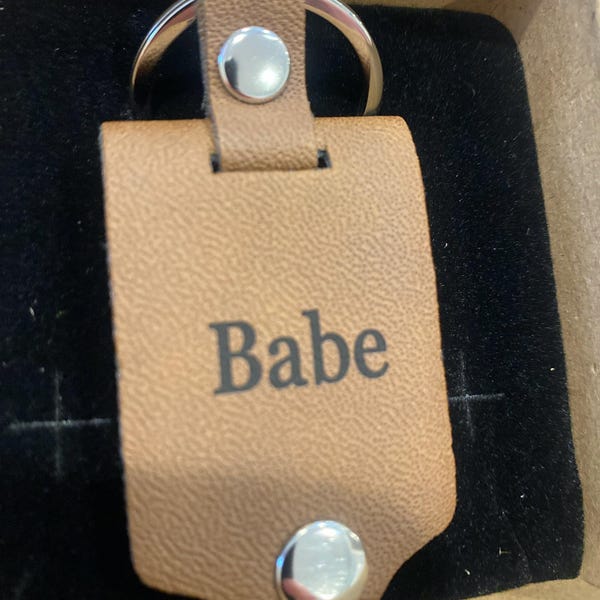 Personalized Mens Leather Keychain With Photo,metal Tag Photo Keychain ...