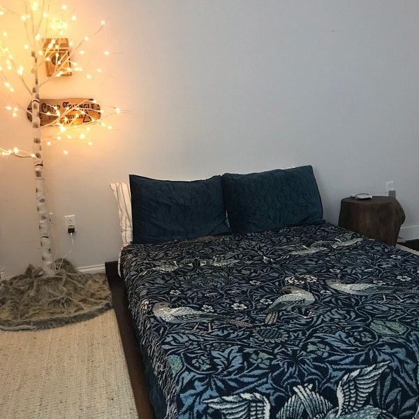 Low Modern Wooden Bed Frame by Get Laid Beds - Etsy