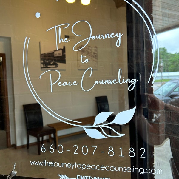 Business Window Decal Customizable #4 -your Company Name- Business ...