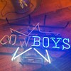 Handmade Neon Sign Custom Oklahoma State Cowboys Go Pokes Real Glass ...
