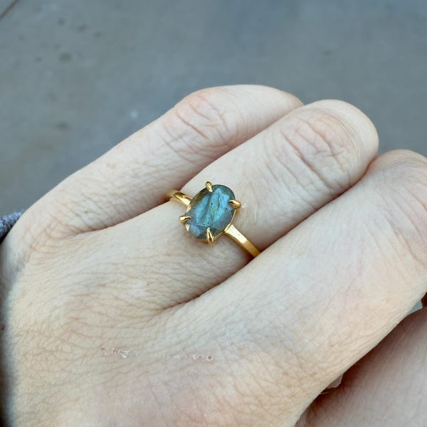 Modern Bold Contemporary Adjustable Statement Ring in Sterling Silver ...