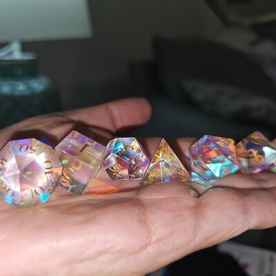 Sharp Edge Dice, Black Star, Galaxy Void, Liquid Core Dice, Dnd Dice ...