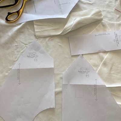 Baby Snap Suit PDF Sewing Pattern. Kimono-style Bodysuit for Babies and ...