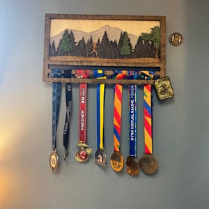 Medal Display Running Marathon, Custom Medal Hanger, Gift for Him ...