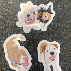 Personalized Dog Stickers Hand Drawn Custom Pet Sticker, Custom Dog ...
