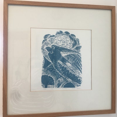 SUMMER HARE Original Linocut Print - Etsy