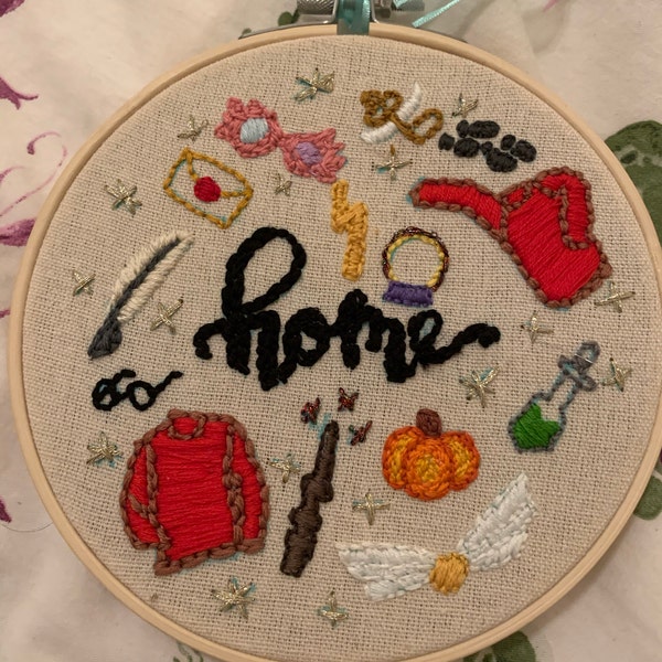 Embroidery PATTERN | 6-in. the Magical World is Home | Beginner ...