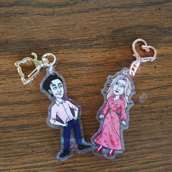 Succession Inspired Acrylic Charms Keychains- Tom, Greg, Kendall, Roman ...