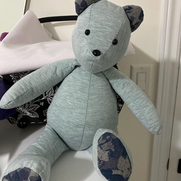 Teddy Bear Pattern Memory Bear Pattern Memory Bears Sewing Pattern Bear Pattern PDF Sewing ...