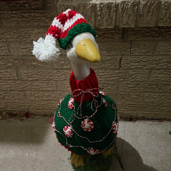 Porch Goose Peppermint Sweater - Etsy