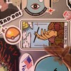 Funny Crochet the Hooker Tarot Card Vinyl Sticker, Gift for Crocheter ...