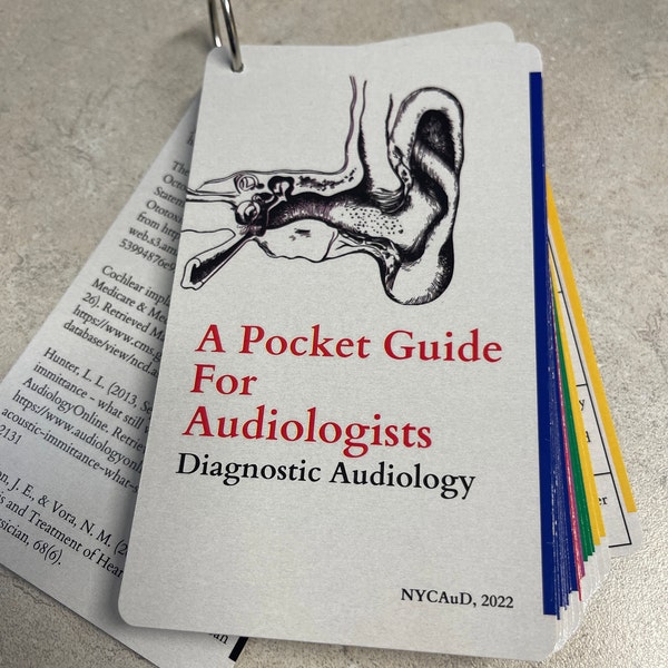 Audiology Pocket Guide: Complete Quick Reference Set - Etsy