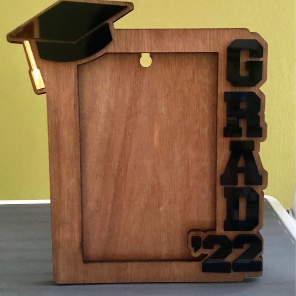 Graduation Frame Svg, 2022 Grad Frame Svg, Grad 22, Graduation Laser ...