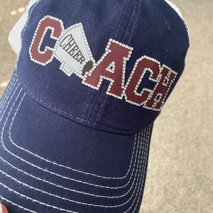 Cheer Mom Hat Custom Bling Cheer Hats Your Teams Name or Logo | Etsy