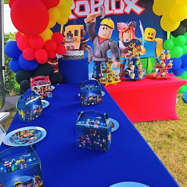 Roblox Birthday Party Favor Box, Roblox Party Supplies, Roblox Game ...