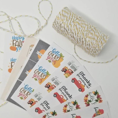 Fall Theme HAPPY MAIL Variety Sticker Pack Package Decor 24 Stickers ...