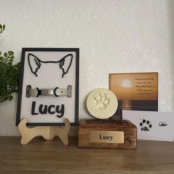 Custom Pet Memorial Acrylic Photo Plaque, I'm Right Here in Your Heart ...