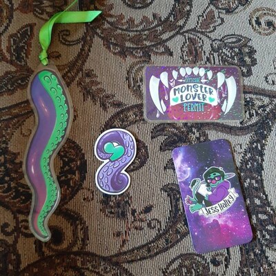 Monster Lover/ Fker Permit Laminated Holographic - Etsy