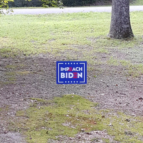 Biden for Prison YARD SIGN 18in X 24in Double Sided & Frame Sleepy Joe ...