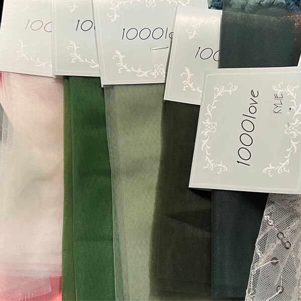 Sample of the Softest Tulle, Color Swatch of Softest Tulle,color Card ...