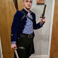 Men Handmade Black Embroidery BLACK Military Napoleon Zip Jacket 100% ...