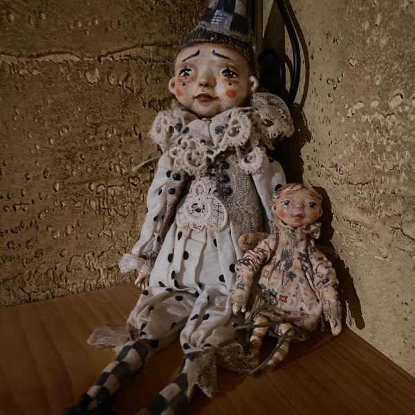 Rag Angel, Textile Doll, Personal Talisman With Wings and Dangling Legs ...