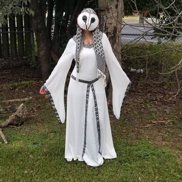 Barn Owl Masks for Halloween Costume, Creepy Adult Masquerade, Animal ...